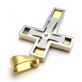 Titanium Cross Pendant Necklace (Free Chain)-£80 - Titanium Jewellery UK