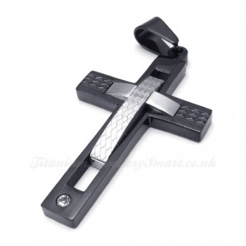 Titanium Cross Pendant Necklace (Free Chain)-£80 - Titanium Jewellery UK
