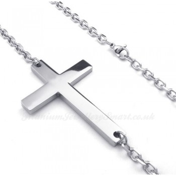 Titanium Cross Pendant Necklace (Free Chain)-£75 - Titanium Jewellery UK