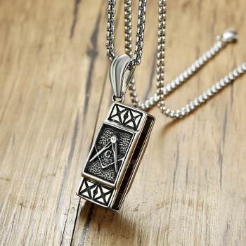 Men's Titanium Pendant Masonic Harmonica PN-1093-£110 - Titanium ...